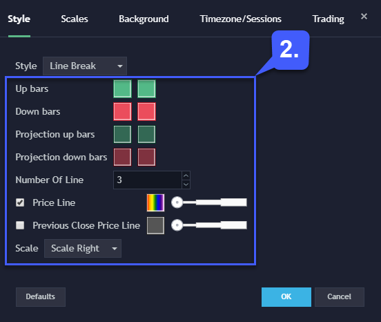 How do I Change the Theme Color of the TradingView Platform?